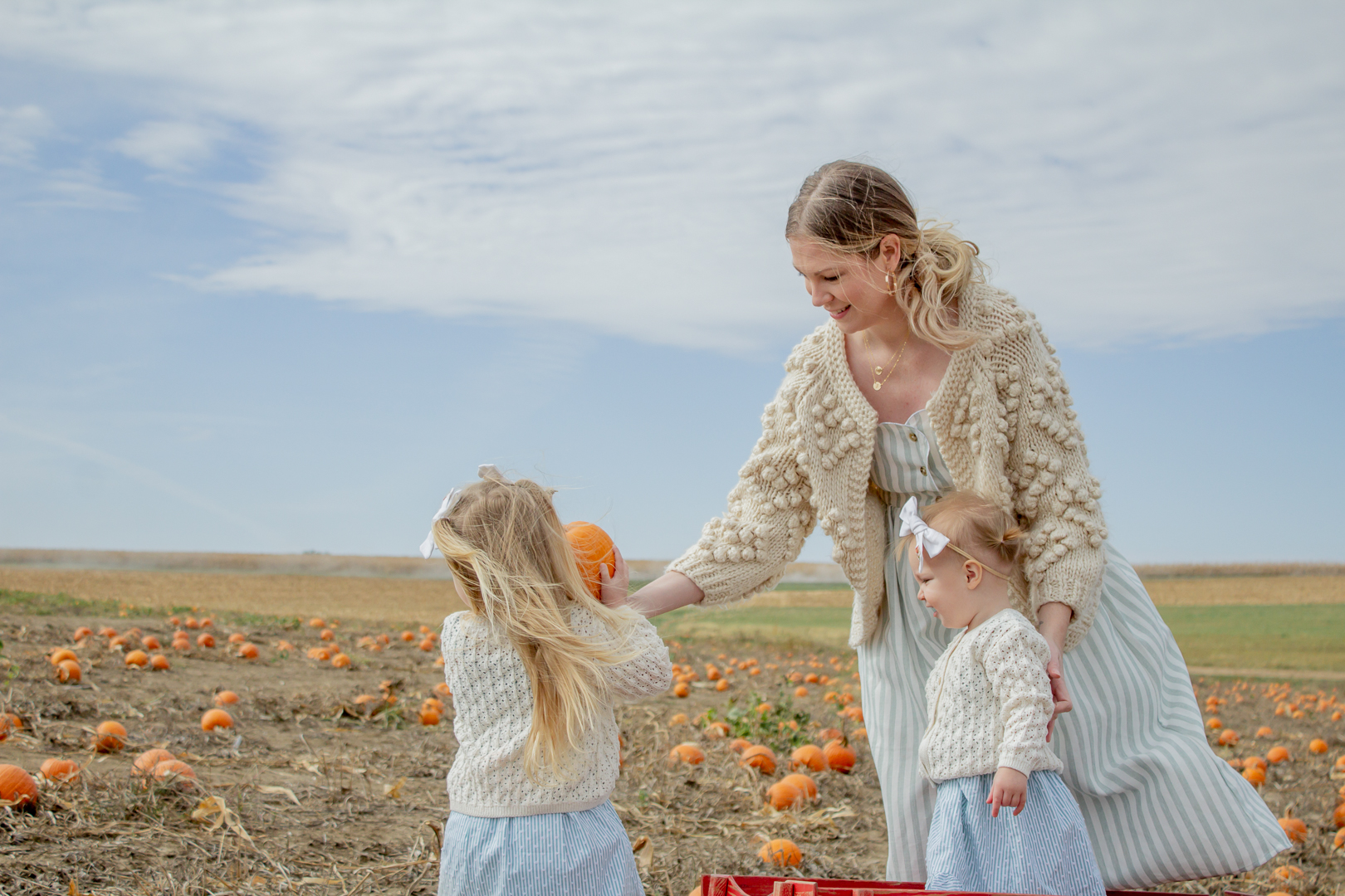 Our First Pumpkin Patch | Everley & Me | Nebraska Mommy & Me Blog